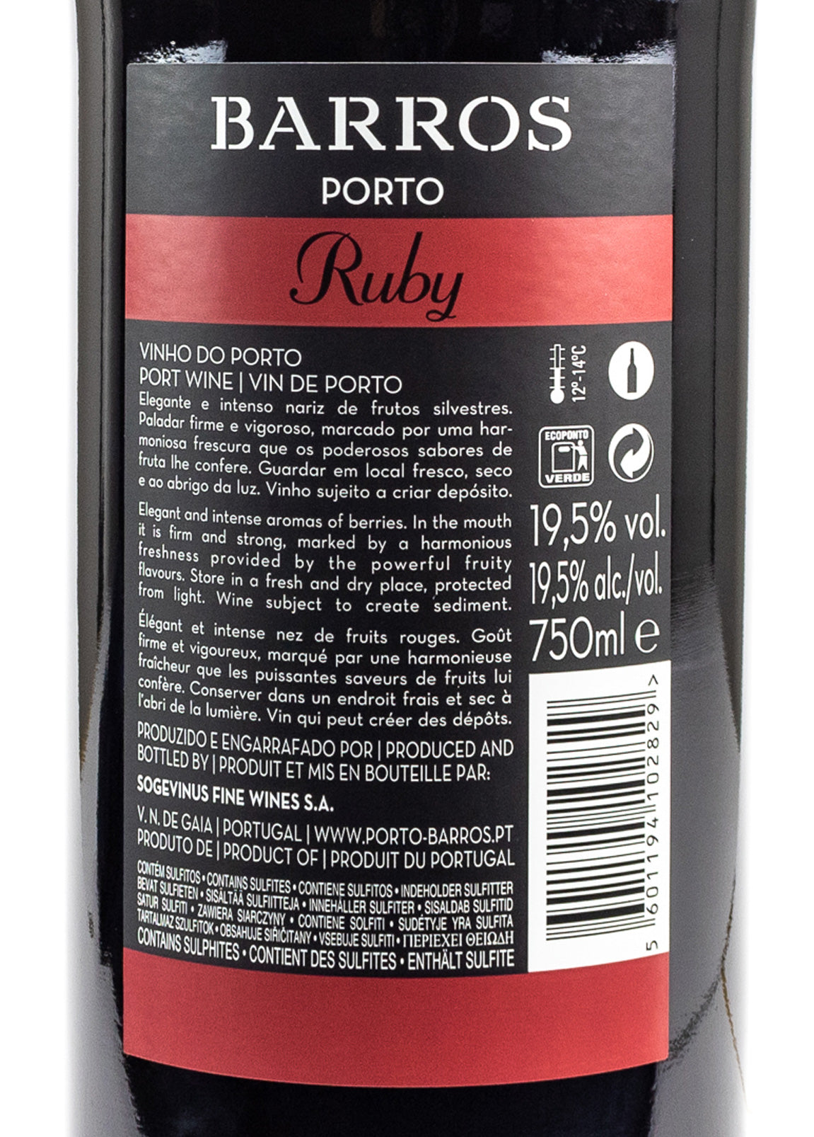 BARROS RUBY – Kopke Group Wine Shop